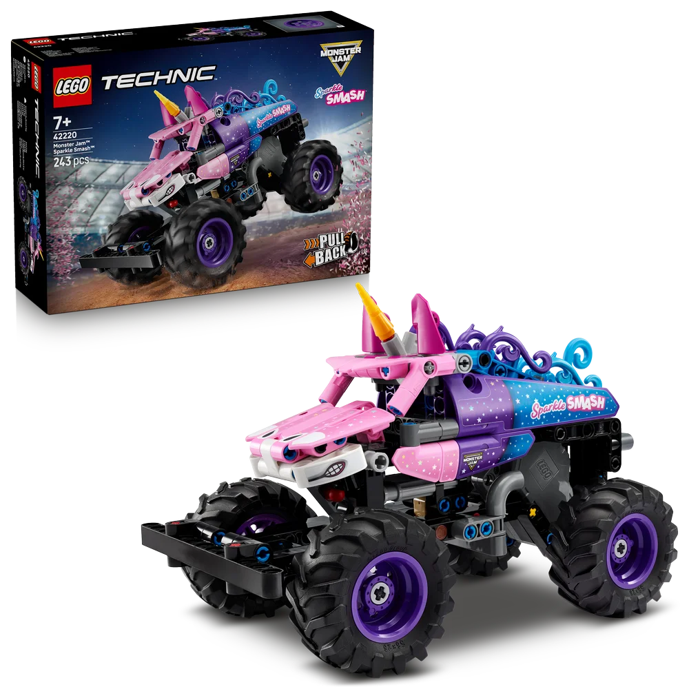 LEGO Technic 42220 Monster Jam Sparkle Smash Pull-Back - Toy Store