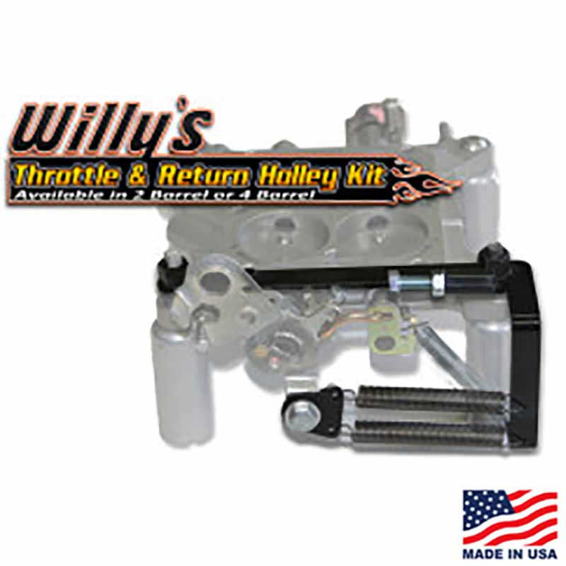 Willy's Throttle & Return Holley Kit - 4-Barrel WCD-250 4-Barrel Throttle