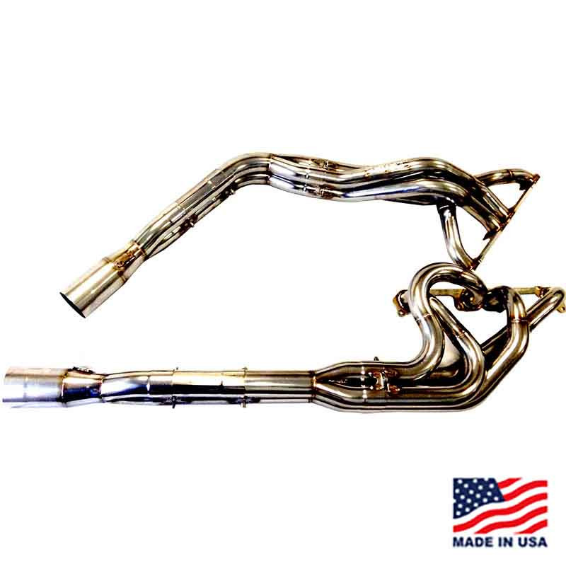 Beyea 604 DLM Headers - 1.63-1.75"-2.75" Collector w/ Extensions and ...
