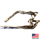 Beyea 604 DLM Headers - 1.63-1.75"-2.75" Collector w/ Extensions and Mufflers