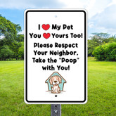 Respect Neighbor- 12x18 Aluminum Sign