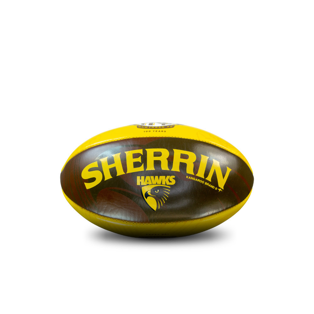 Hawthorn Sherrin 100 Year Mini PVC Football