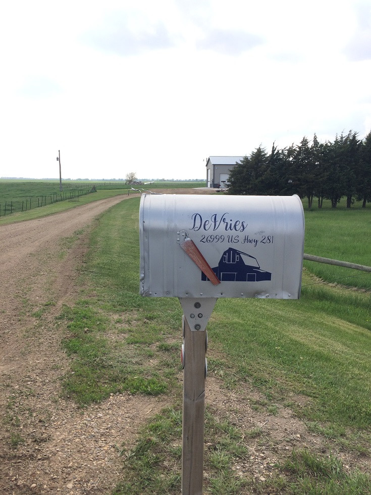 Custom Mailbox Decals, set of 2 - Purchase Option, After Preview Approval