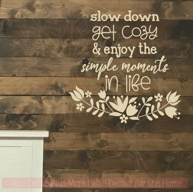 Enjoy Simple Moments In Life Wall Art Stickers Inspiring Vinyl Decals