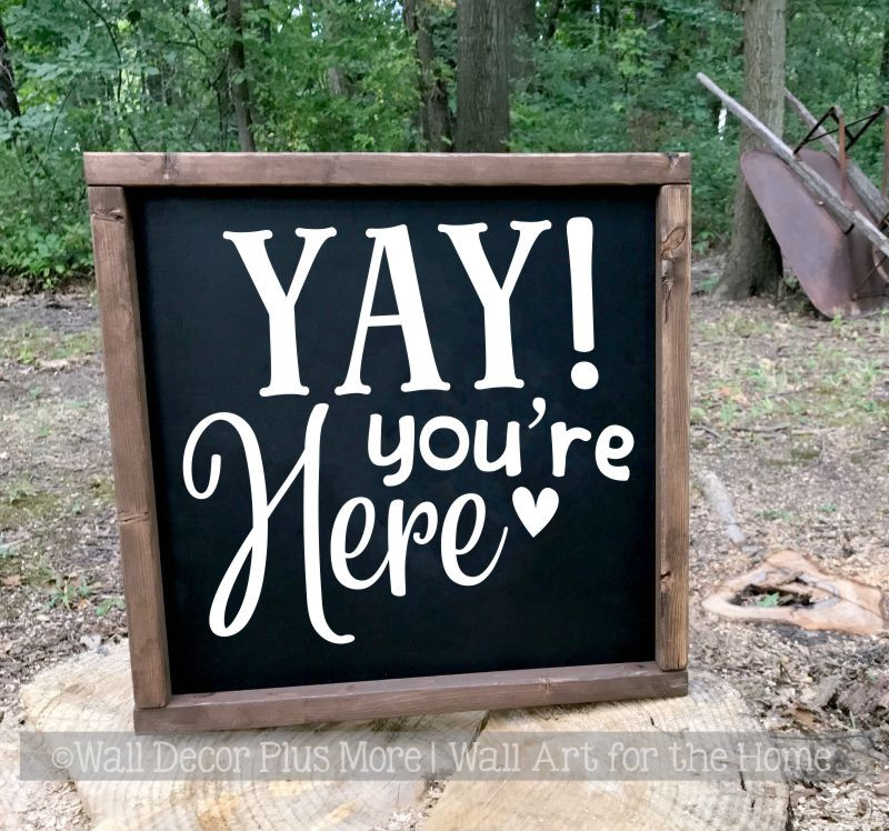 Welcome Wall Decal for Camper Classroom Home Youre Here Vinyl Sticker