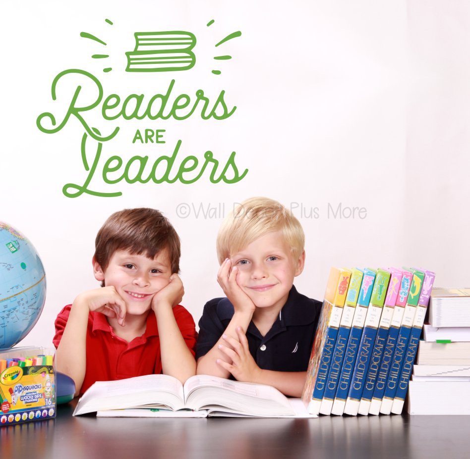 Readers are Leaders Classroom School Decor Wall Art Decal Sticker Quote