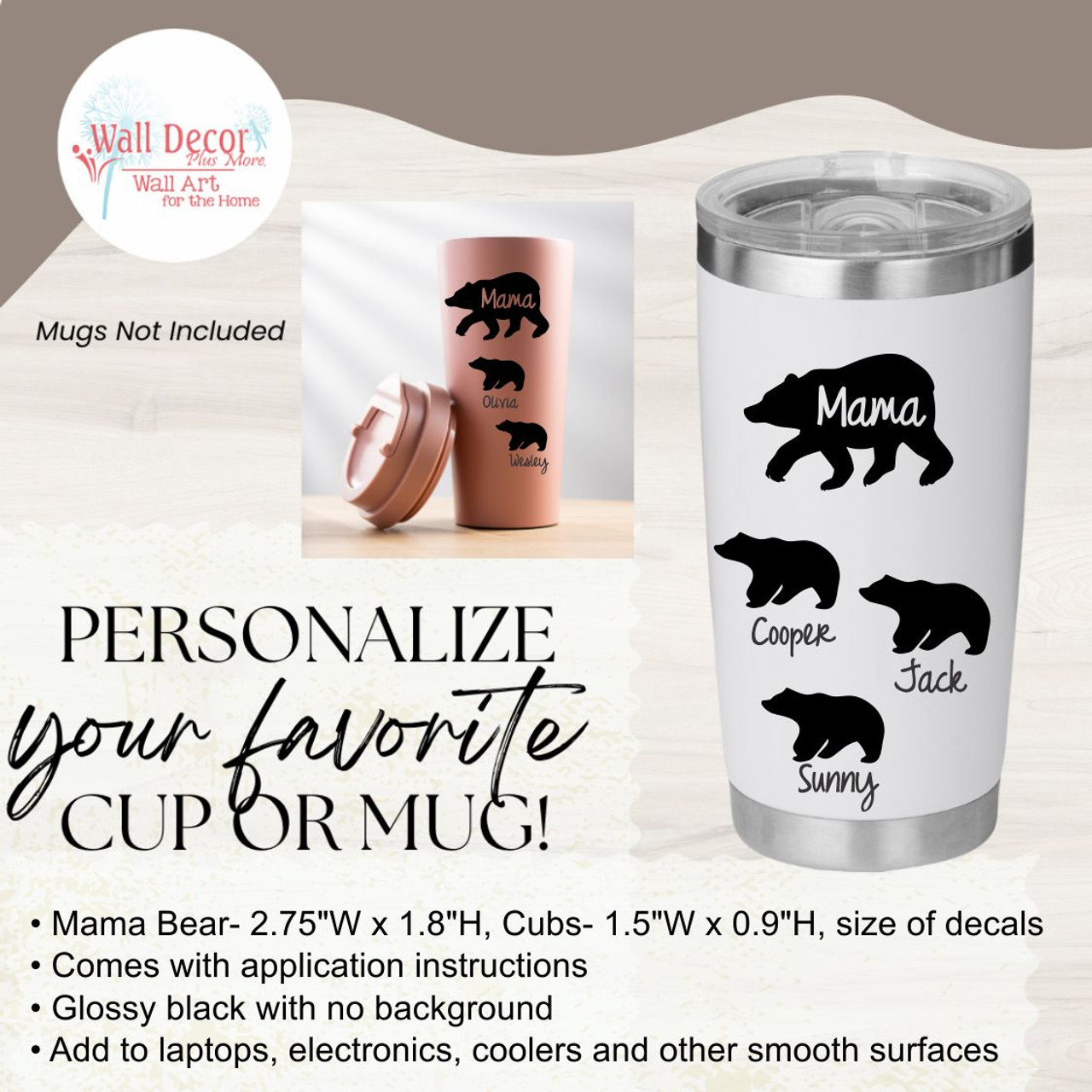 Tumbler decals store
