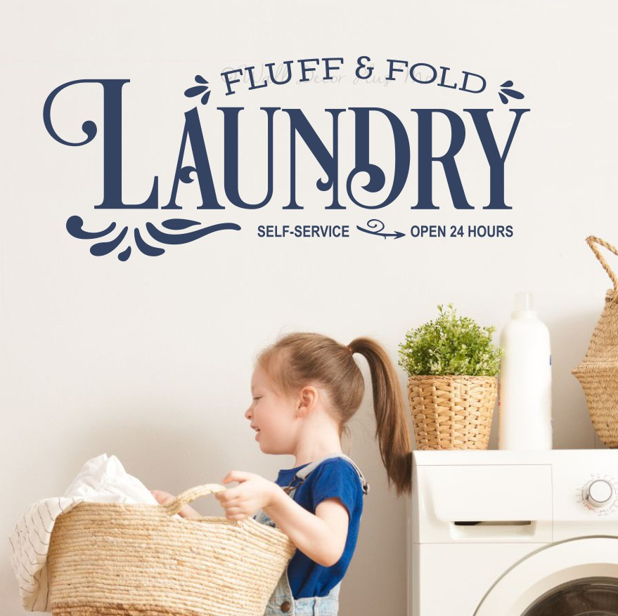 Folding Laundry Quotes MoharWall Laundry Bubble Decal Quote Sticker