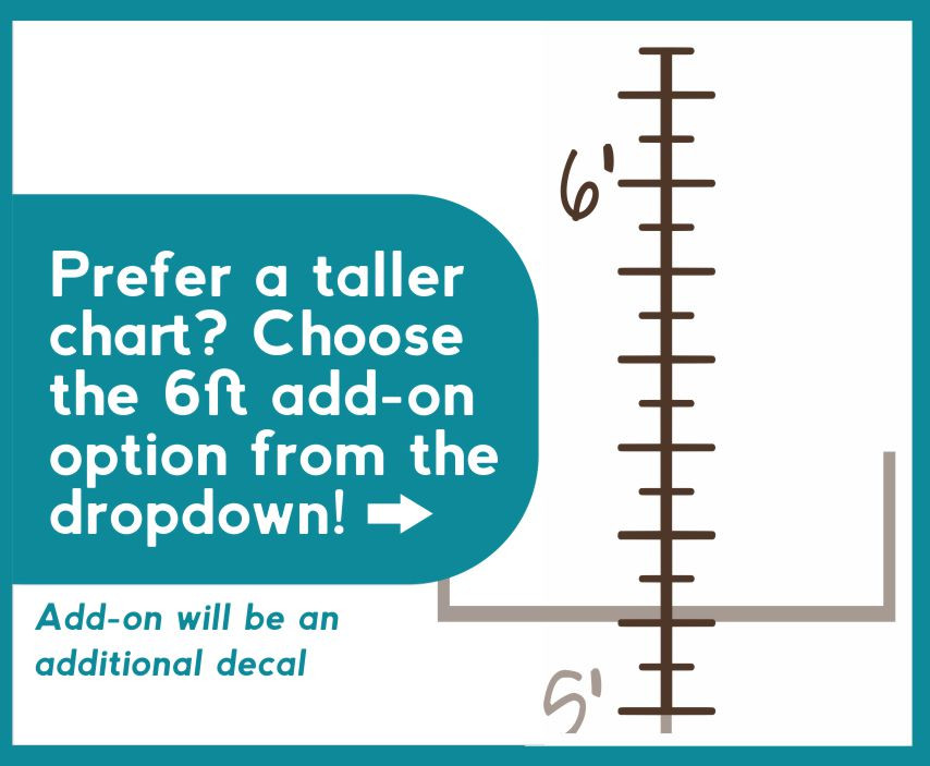 Football Growth Chart Wall Decal Boys Height Ruler Vinyl Sticker