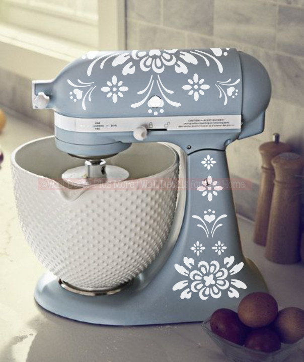 Scandinavian Decal for Stand Mixers Vinyl Decal KitchenAid Mixer Decor