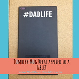 Truck Car Decal Tumbler Tablet Dad Life Hashtag Best Fathers Day Gift