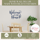 Welcome to our Home Entryway Decor Quote Wall Art Sticker Decal