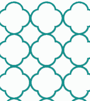 Quatrefoil Pattern Vinyl Wall Decal Sticker Shapes for Wall Decor 2pc ...