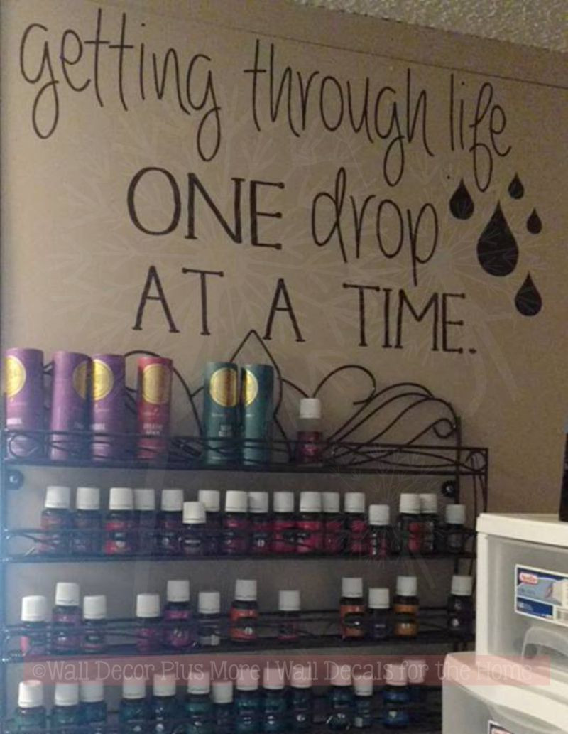 One Drop at a Time EO Quotes Wall Decor Vinyl Lettering Stickers Wall ...