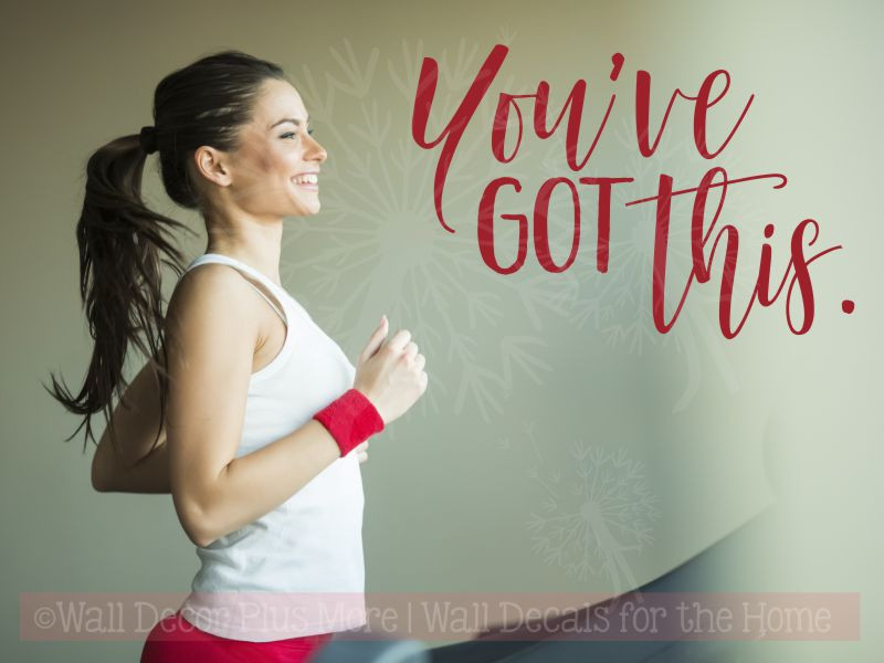 You've Got This Motivational Wall Art Stickers Vinyl Letters Decals Quotes