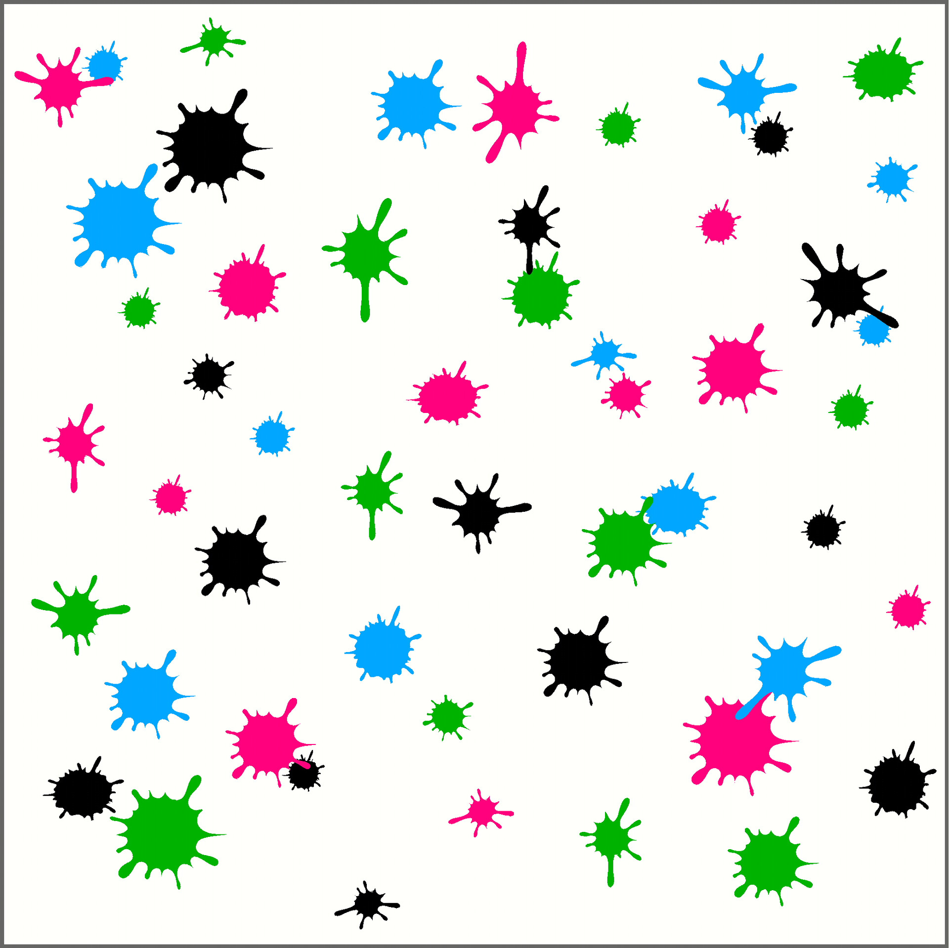 Splatter and Splotches Wall Art Vinyl Stickers Easy Room Decor, 13pc