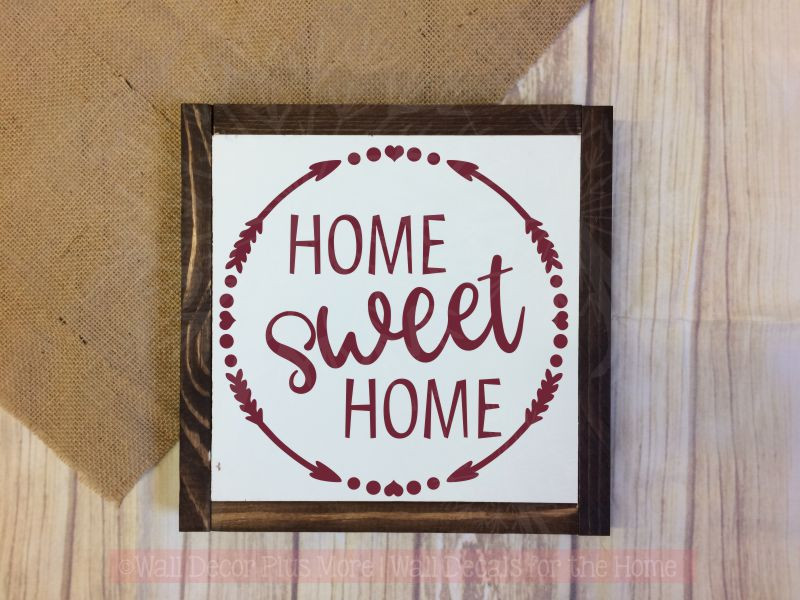 Home Sweet Home Kitchen Wall Art Stickers Vinyl Letter Home Decor Decals