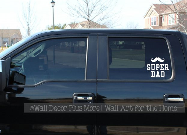 Best Dad Quotes Tumbler Mug Decals Super Father's Day Gift Car Sticker