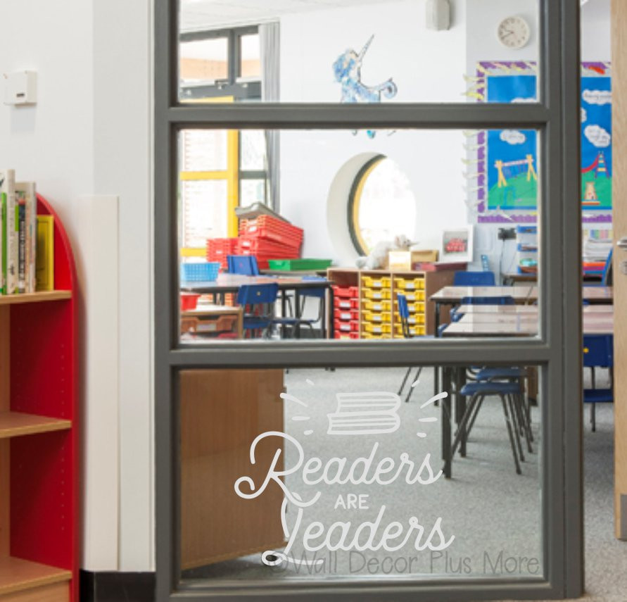 Readers are Leaders Classroom School Decor Wall Art Decal Sticker Quote