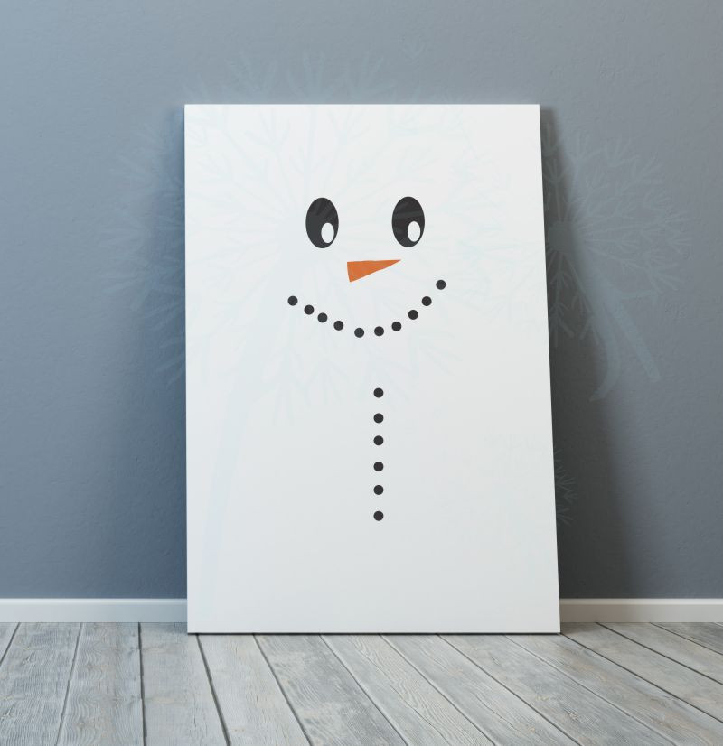 Create Your Own Snowman Face Vinyl Decals Winter Holiday Wall Stickers ...