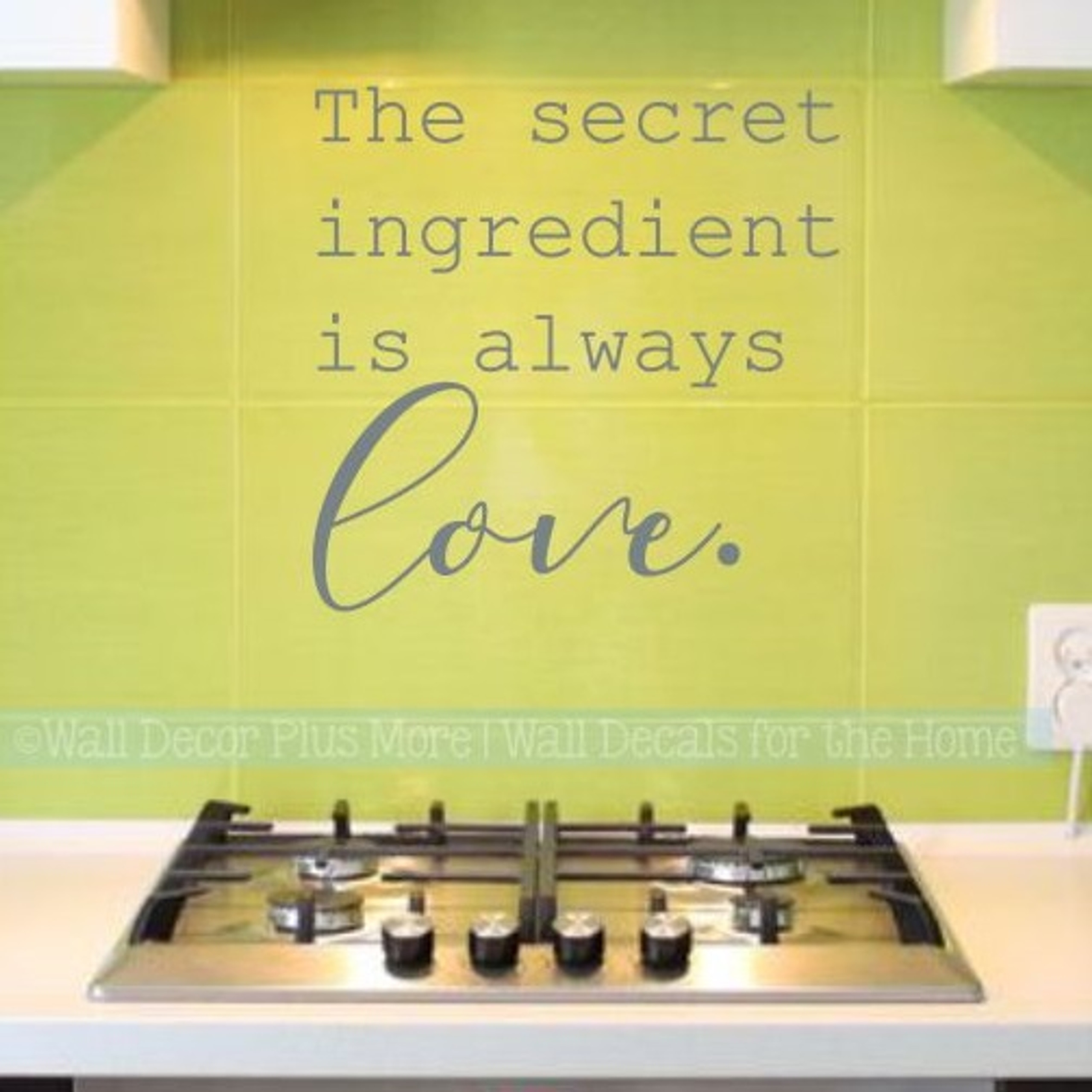 Kitchen Art Stickers Secret Ingredient Love Vinyl Decals Home Decor