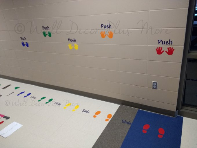 Sensory Path Package Floor Decal Stickers School Hallway Art 61ft