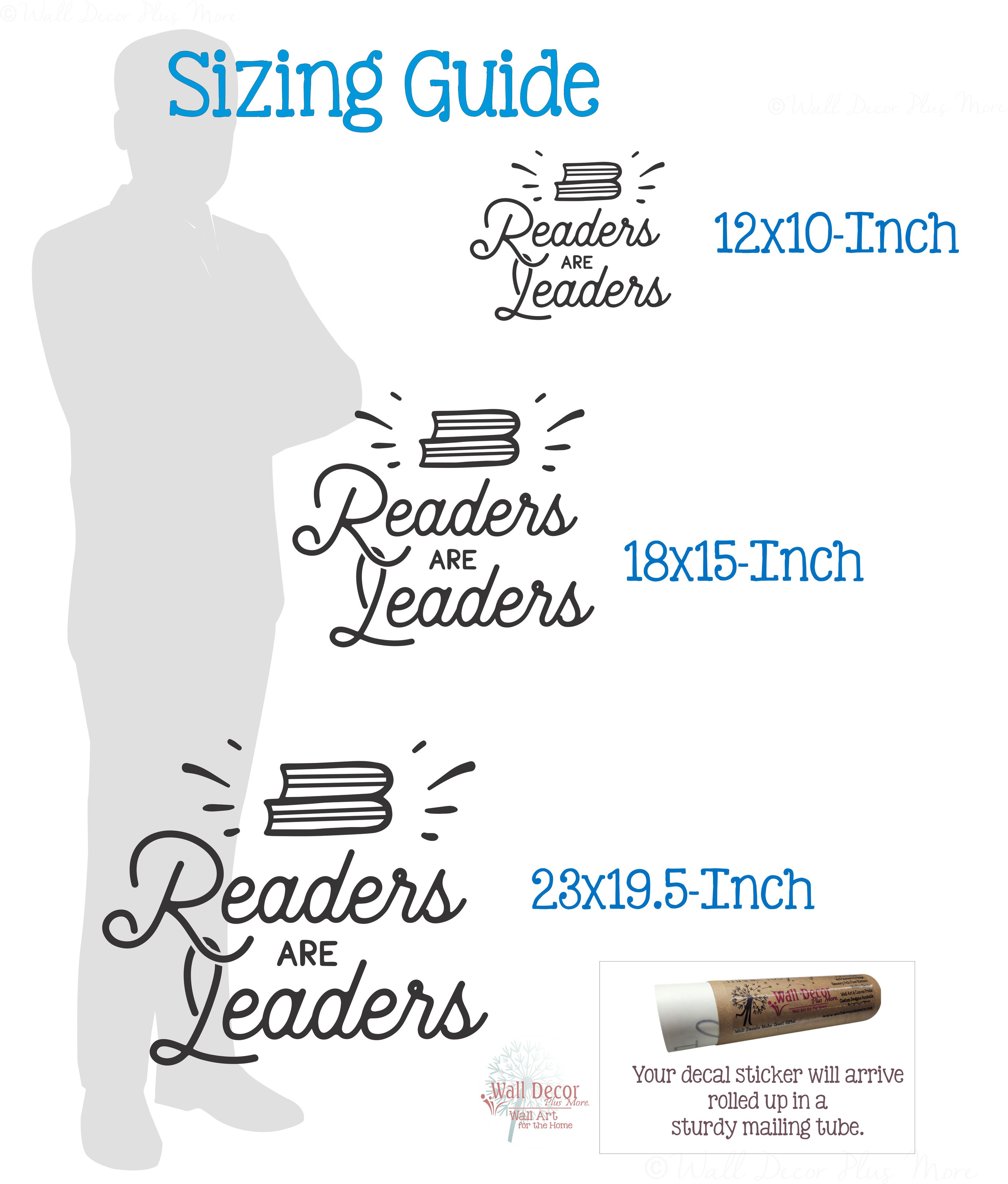Readers are Leaders Classroom School Decor Wall Art Decal Sticker Quote