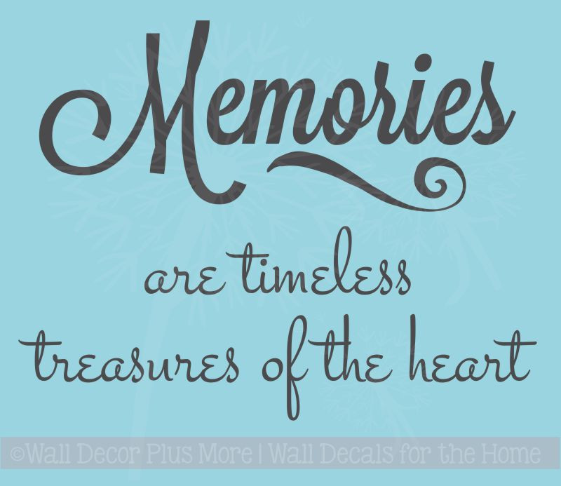 Memories are Timeless Memory or Sympathy Wall Decal Vinyl Stickers to ...