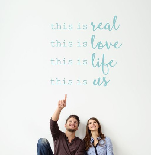 This Is Real This Is Us Home Decor Wall Decal Stickers Bedroom Quotes