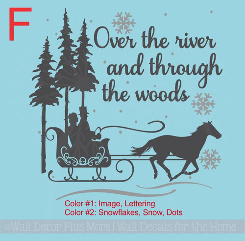 Snow Scene Wall Sticker Dashing Snow Winter Wall Vinyl Art Home Decor