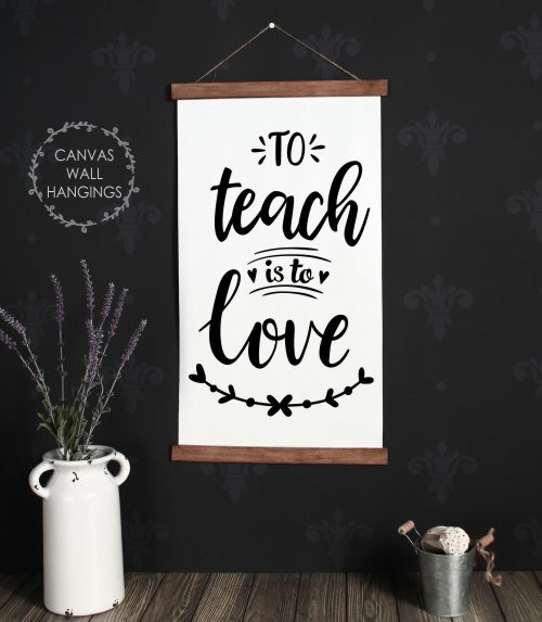 Teach Love Inspire Teacher Tile Design School Wall Decals