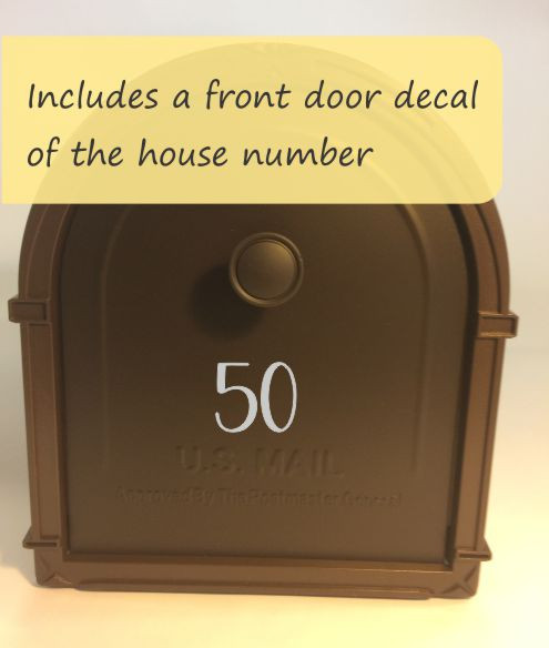 Decorative Mailbox Decals Custom Address Stickers Swirled Divide