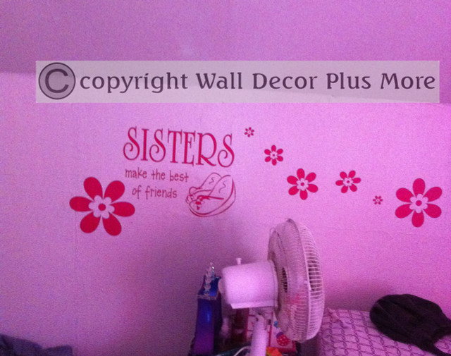 Decorative Florals Flower Vinyl Wall Sticker Decals Set 24pc Popular ...