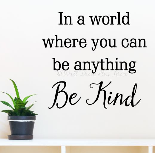 Inspirational Quotes Be Kind Vinyl Letters Decals Bathroom Home Decor
