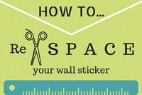 Make the Most Out of Your Wall Decal Stickers - How-To Re-Space Your ...