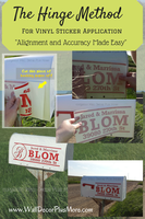 The Hinge Method for Vinyl Sticker Application - Alignment and Accuracy ...