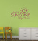 Scatter Sunshine Along the Way Wall Art Decals Vinyl Stickers Quotes