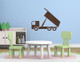 Unloading Dump Truck Vinyl Decals Boys Room Wall Art Sticker Decor