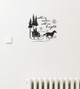 Snow Scene Wall Sticker Dashing Snow Winter Wall Vinyl Art Home Decor