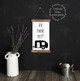 Wood & Canvas Wall Hanging RV There Yet Vintage Camper Wall Art Sign