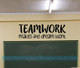Classroom School Wall Art Decal Teamwork Quote Dream Work Vinyl Sticker