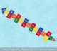 Sensory Path Floor Decal Stickers for School Hallway Hopscotch Numbers