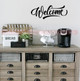 Welcome with swoops Wall Vinyl Decal Stickers for Front Door or ...