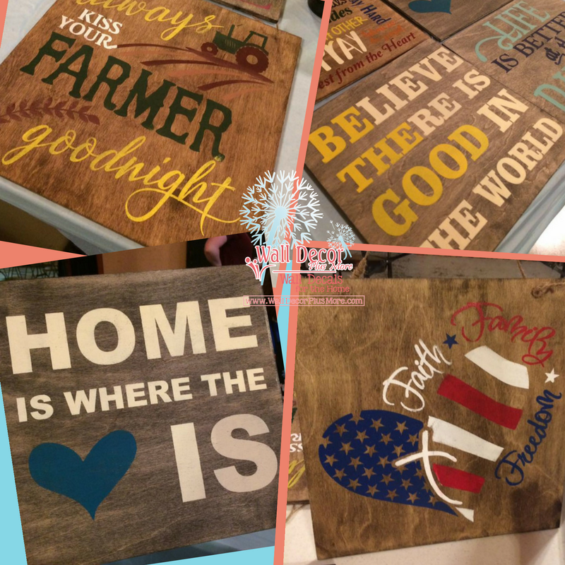 Stencil Sticker Decals for 12x24 for Board Wood Signs, 1 Personalized ...