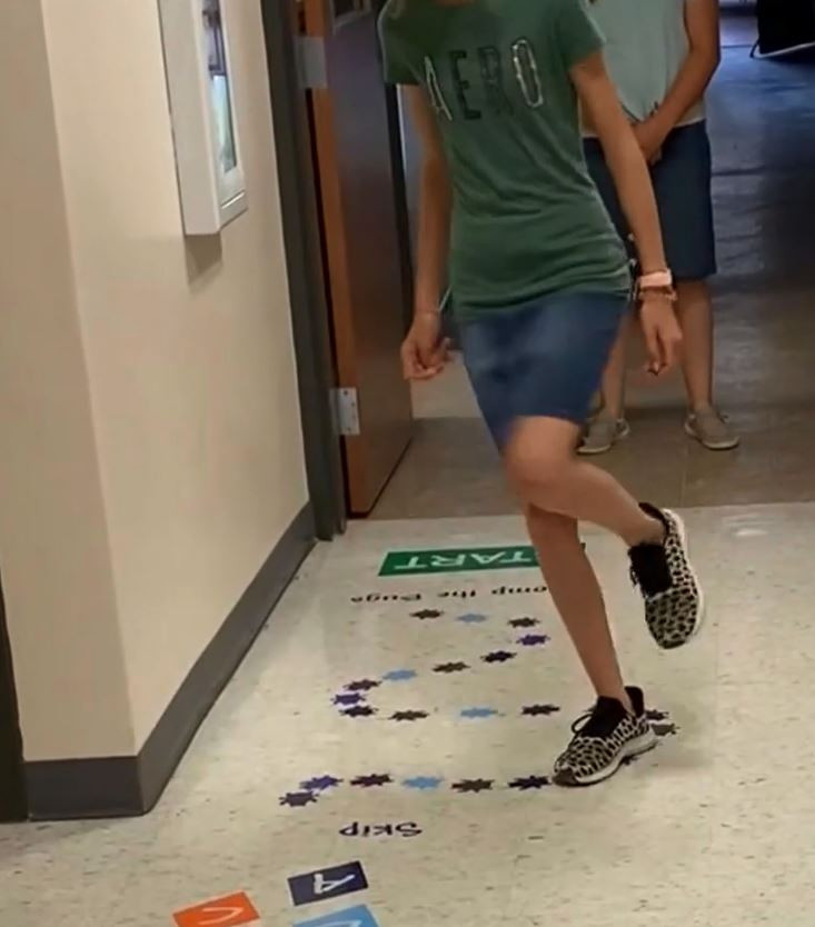 Sensory Path Floor Decal Stickers Stomp Bugs School Hallway Activity