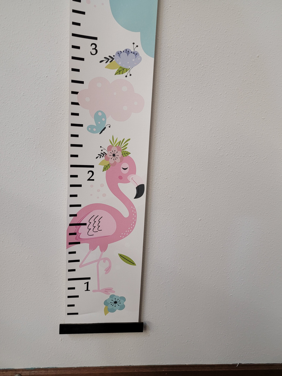 Measure Your Little One's Growth with Flamingo Canvas Growth Chart ...