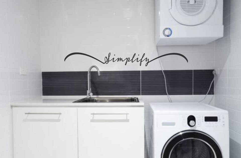 Simplify Vinyl Wall Stickers Decal Quotes Wellness Inspirational