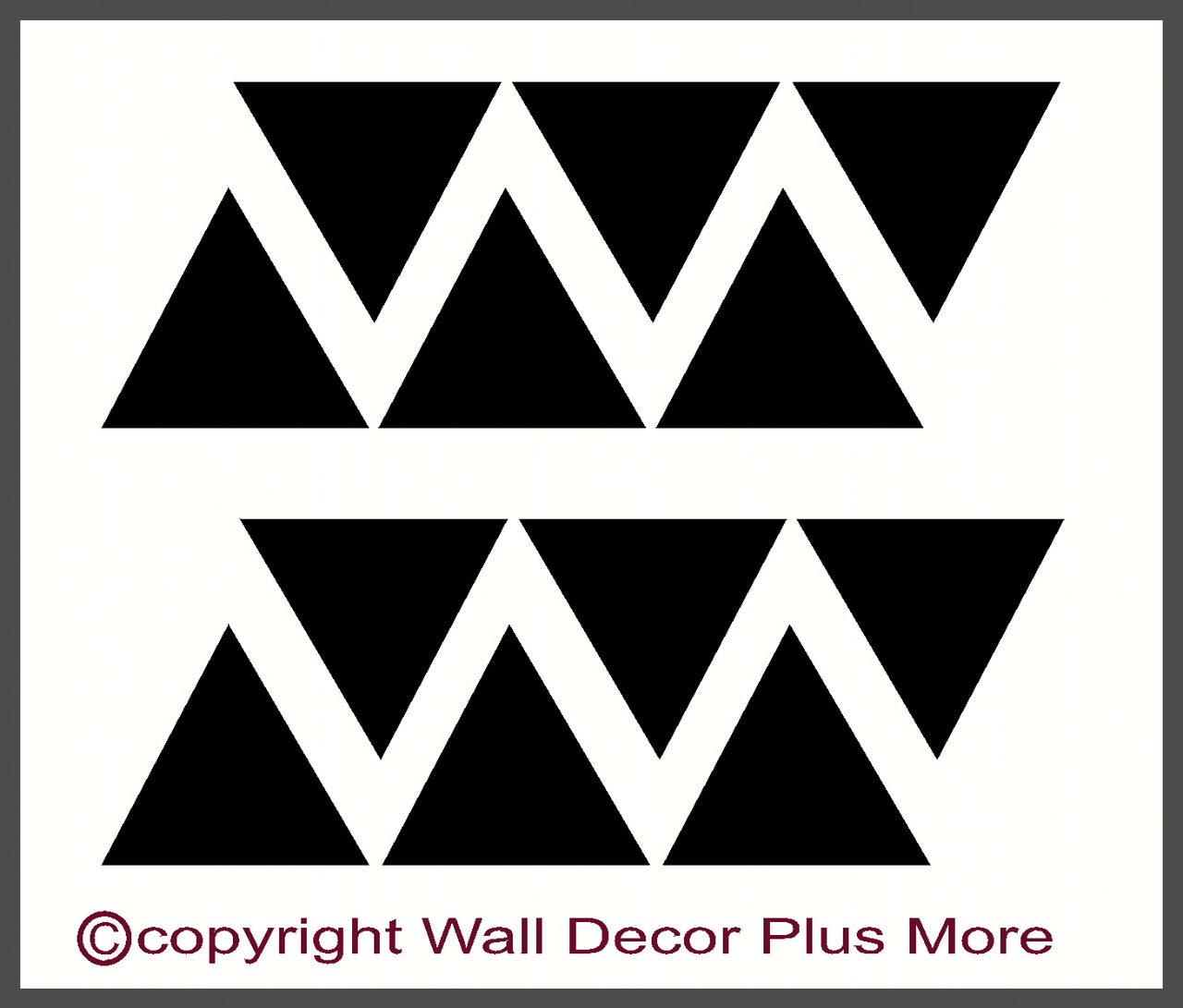 Triangle Wall Decal Stickers Shapes 12pc, 6 Inch, Simple Easy Wall ...