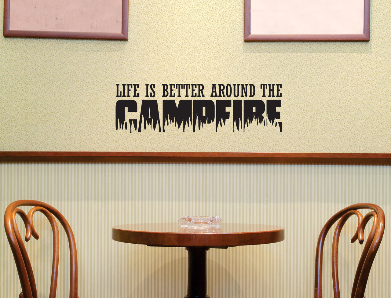 Life is Better Around the Campfire Vinyl Sticker for the Camper