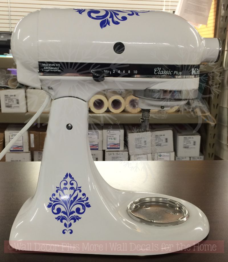 Kitchenaid Mixer Decals Medallion Flowers to Decorate your Appliance